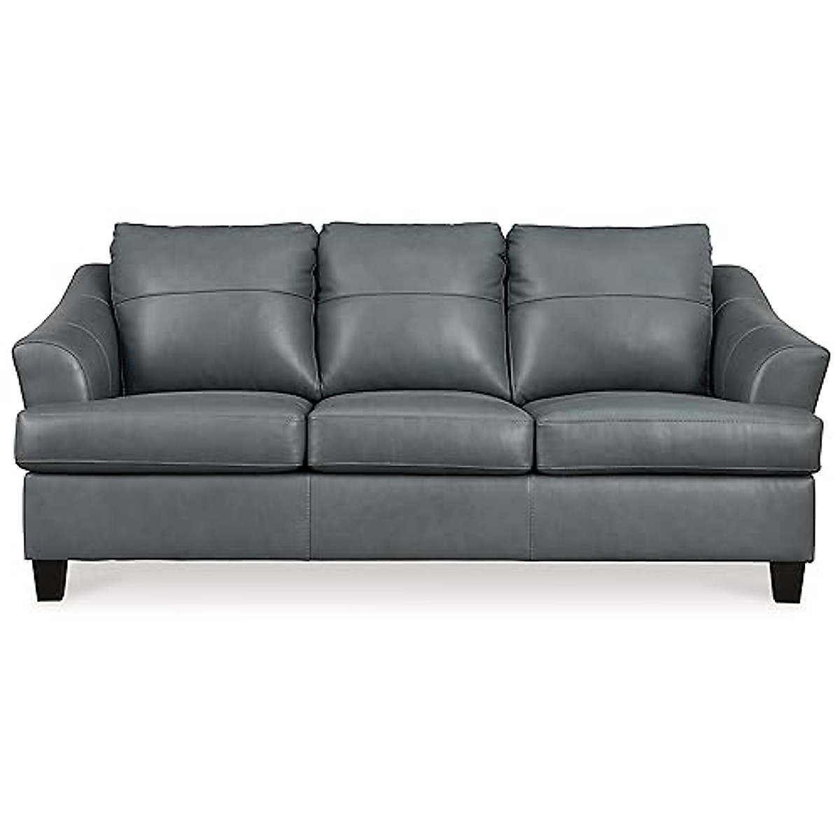 Signature Design by Ashley Genoa Sofa Sleeper, Queen Sofabed, 88"W x 38"D x 40"H, Blue Gray