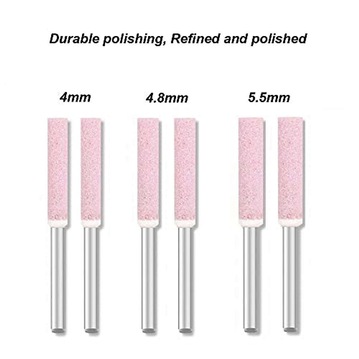 Weenkeey 9 PCS Burr Grinding Stone File Chainsaw Sharpener Stone Polishing Grinding Tool Grinding Bits for Chain Saw Stone Jewelry Wood - 5/32" 3/16" 7/32" Purple