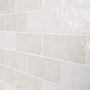 Kingston White 3 in. x 8 in. Polished Ceramic Wall Tile (36 Pieces, 5.38 Sq. Ft. / Case)