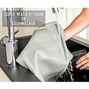 You Little Cutie Full Cover Silicone Placemat for IKEA Antilop High Chair, BPA Free, Dishwasher Safe (Artichoke Green)