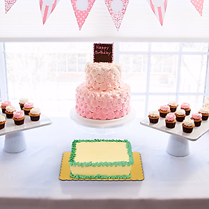 Tebery 20 Pack Rectangle Cake Board Disposable Cardboard Cake Bases, 14x10 Inch Gold Foil Quarter Cake Sheet for Baking Cake Pizza Pastry Party Decorate, Grease Proof and Moisture Resistant