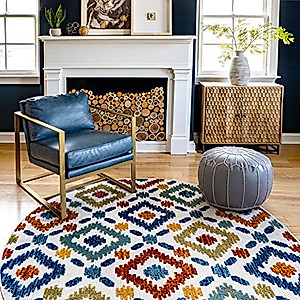 nuLOOM Labyrinth Transitional Indoor/Outdoor Area Rug, 4' x 6', Multi