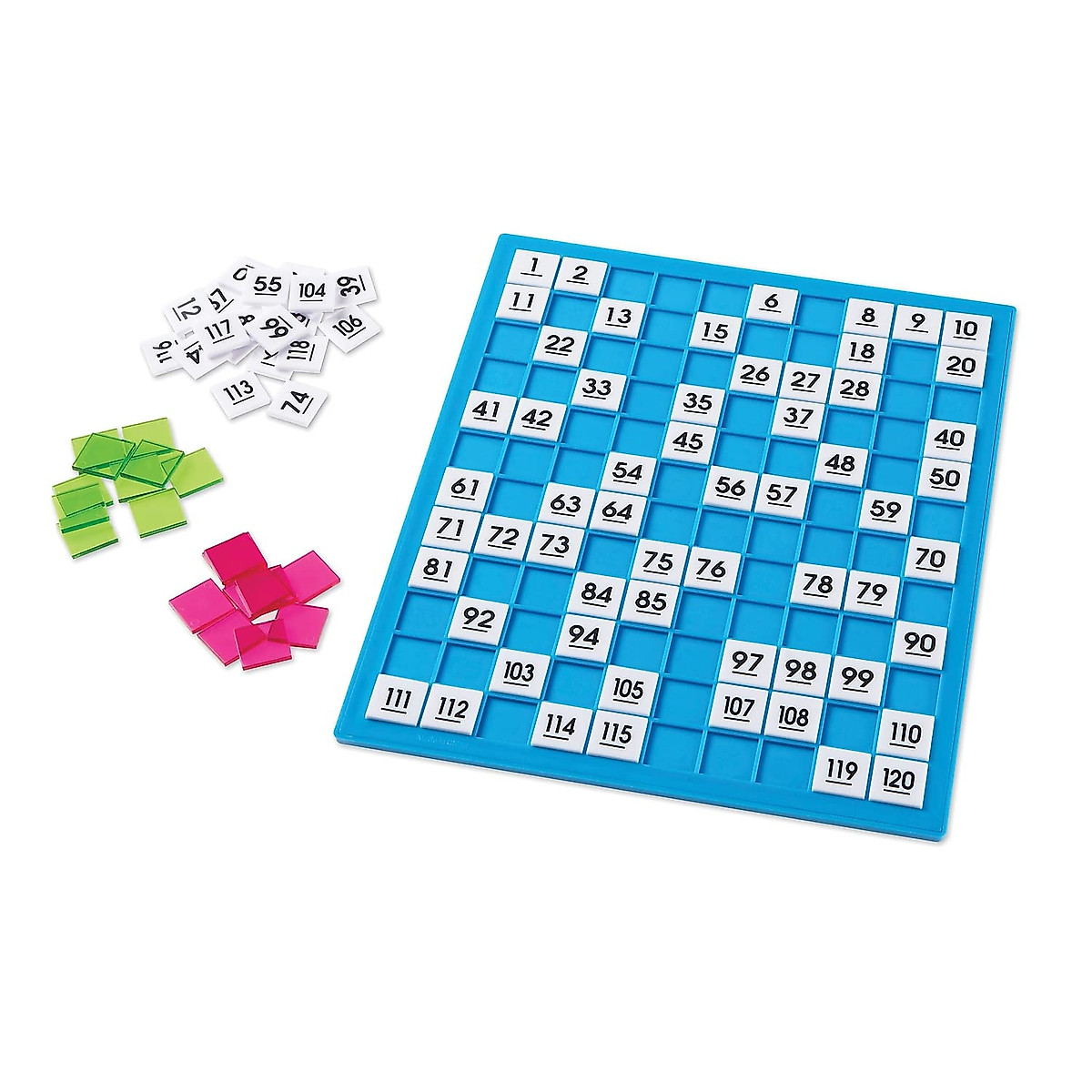 Learning Resources 120 Number Board -181 Pieces, Ages 6+ Learning Math Games for Kids, Educational and Fun Games for Kids