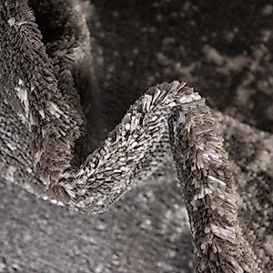 Unique Loom Sofia Collection Area Rug - Casino (2' x 6' 7" Runner, Dark Gray/ Ivory)