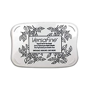 Tsukineko VF000082 Full-Size VersaFine Instant Dry Pigment Ink, Onyx Black