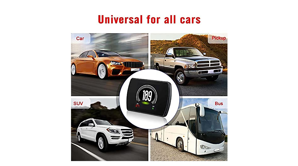 ACECAR T800 Car HUD - Universal GPS Speedometer & Safety Display