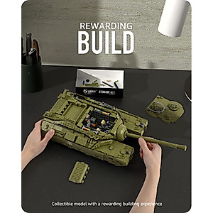 Nifeliz T28 Super Heavy Tank Model Toy for Adults, Collectible Military Building Display Set, A WW2 Army Tank Display Piece (2,986 Pieces)