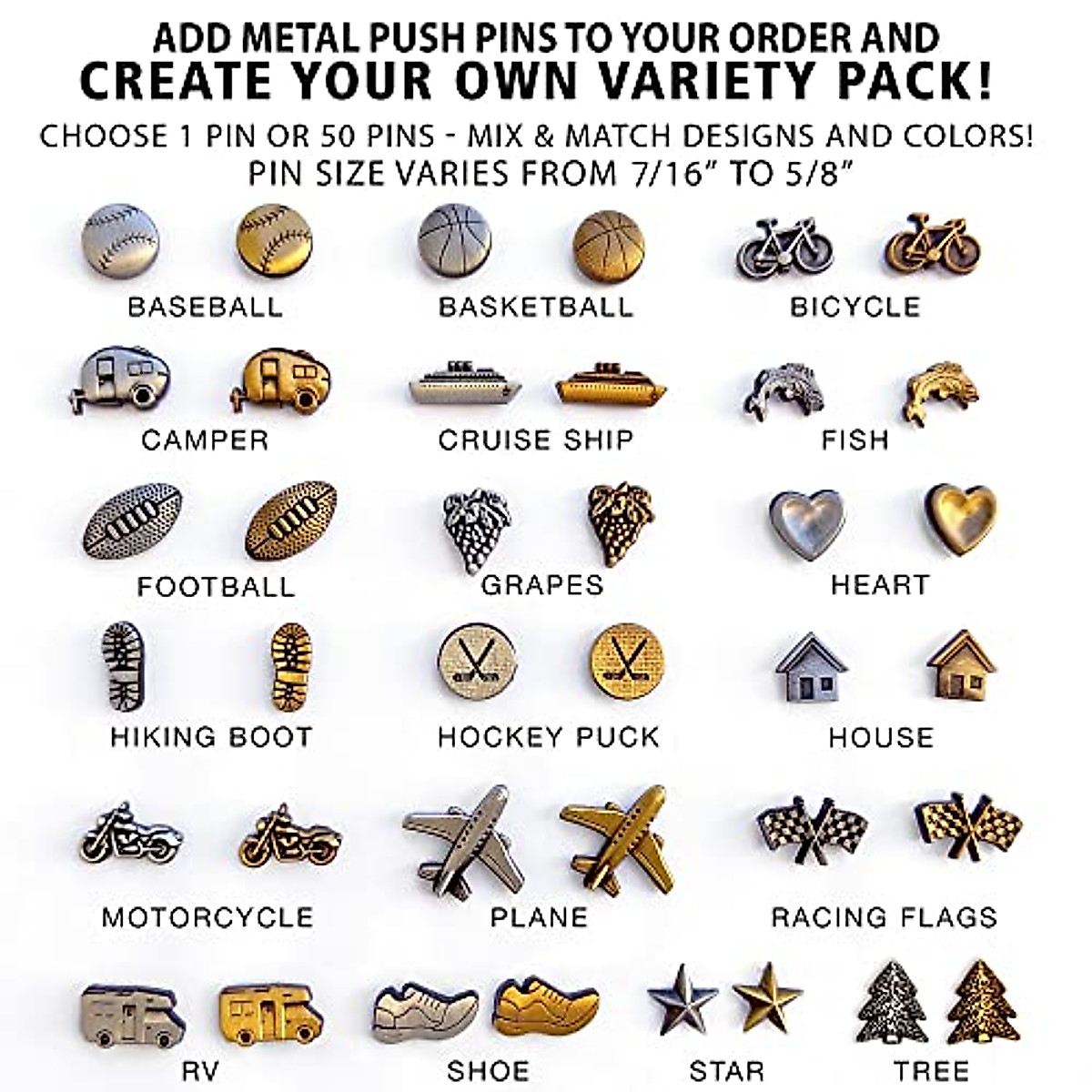 Personalized Gold & Navy Textured Push Pin World Map on Canvas, 3 Sizes, Push Pins Included to Track Travels, World Map Pin Board, Best gift for People Who Travel Gift for Traveler Women Men Couple