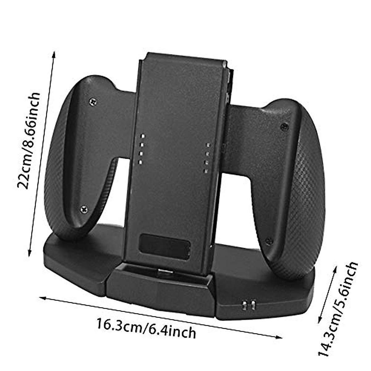 Charging Grip with 1000mAh Battery, 2-in-1Comfort Grip for Joycon Controller,Portable Charger Dock Game Console Charging Station,High Speed Charge