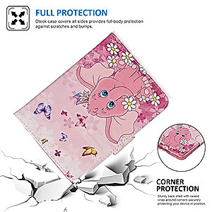 Kindle 10th Gen 2019 Case, Dteck Slim Fit Premium PU Leather Folio Case with Card Holder/Pocket Soft Back Cover for All-New Kindle 10th Generation 2019 Release - Butterfly Elephant