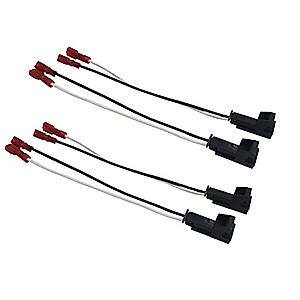 DKMUS 2 X Pairs Wire Cable Wiring Harness for General Motor Vehicles Speakers Adapter Connector Adaptor Plug