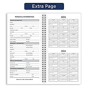 AT-A-GLANCE 2023 Weekly Planner Refill for 70-008, Hourly, 3-1/4" x 6-1/4" (7090410)