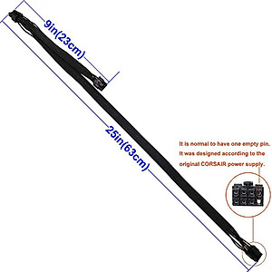JINYI EPS 8 Pin Male to Dual PCIe 8 (6+2) Pin Male PCIE Cable, GPU Power Cable Replacement for Corsair CoolerMaster Thermaltake Modular Power Supply (25 + 9 inches)