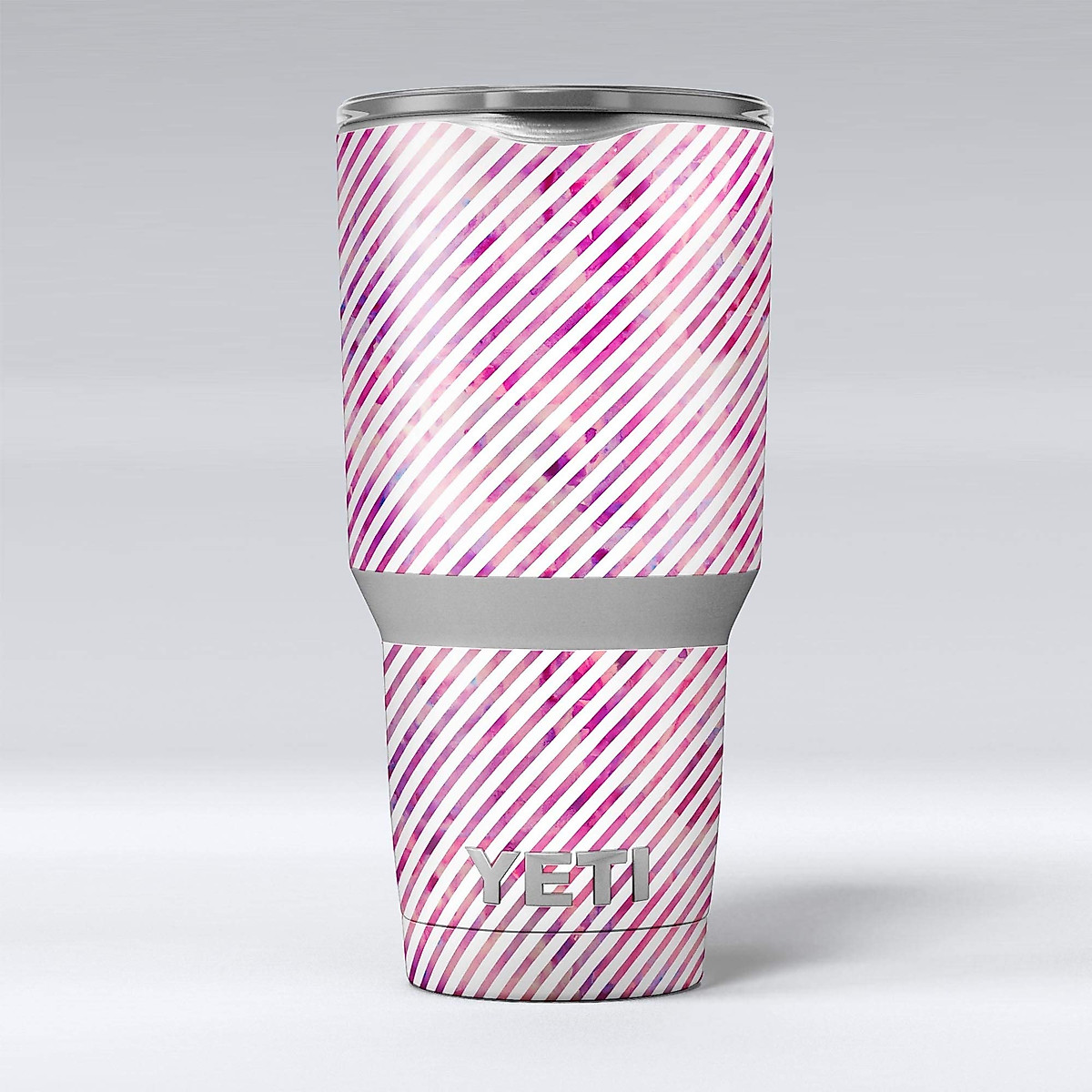 Design Skinz Slanted White Lines Over Multicolored Clouds - Skin Decal Vinyl Wrap Kit Compatible with The Yeti Rambler Cooler Tumbler Cups