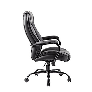 Boss Office Products Heavy Duty Executive Chair with 350lbs Weight Capacity in Black