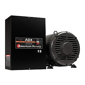 Rotary Phase Converter 15 HP 1 to 3 Phase CNC Extreme Duty ADX15|Can Start up to a 7.5Hp / 21 Amp 208-240v Load