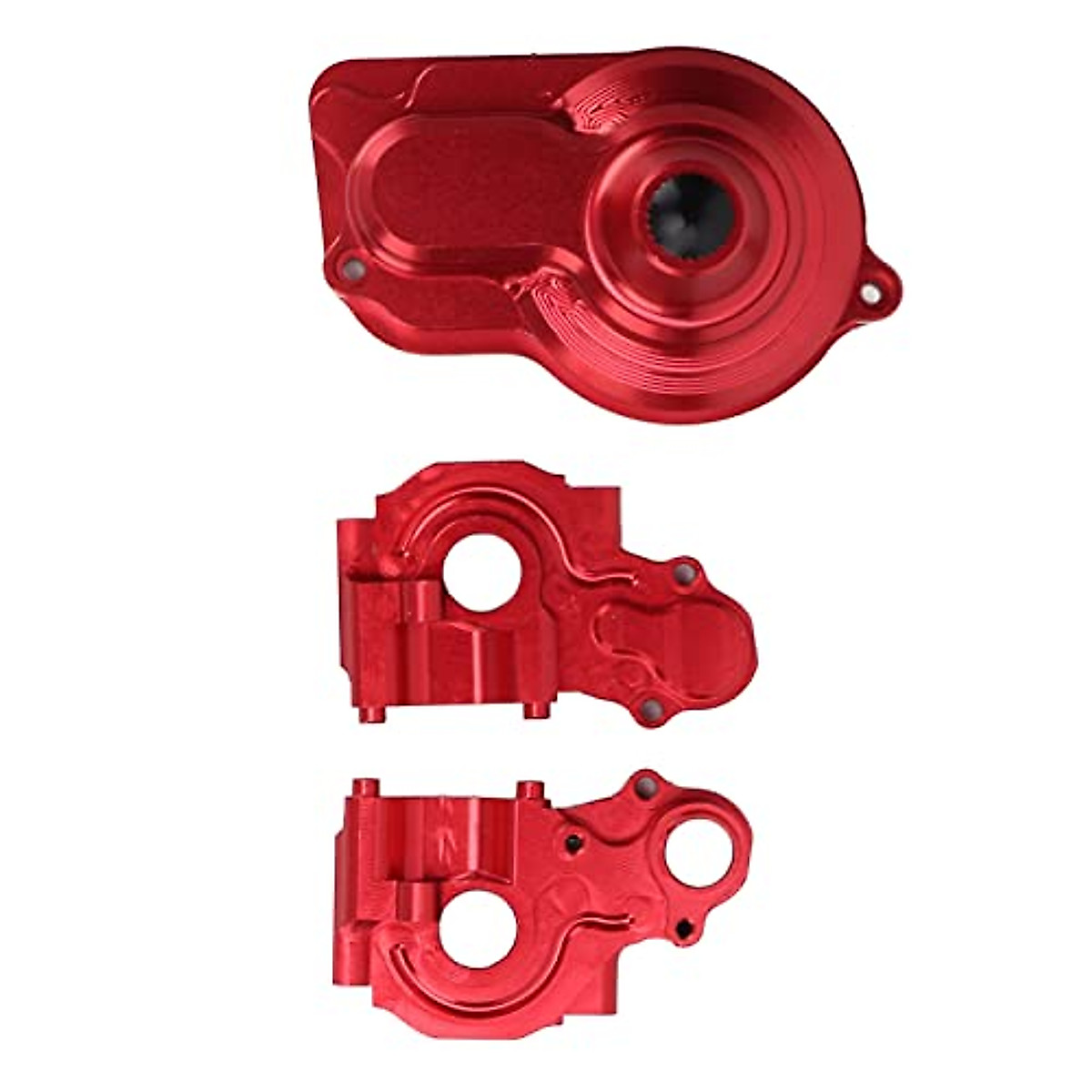 PenRux RC Rear Main Gear Cover, Durable Practical Rear Gear Box Housing Cover High Accuracy Lightweight for 1/18 RC Car (Red)