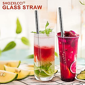 Stainless Steel Straws 8 pcs, Large 265mm (L)* 12mm (D) Straight Straws for 50 Oz Tumblers, Reusable Enviro Friendly straws with 2 Brushes, Clothing Bag Package for Parties/Home/Bar/Inns