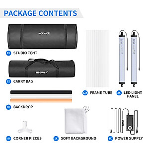 Neewer Professional Photo Light Box Adjustable Brightness Studio Photography Lighting Shooting Tent