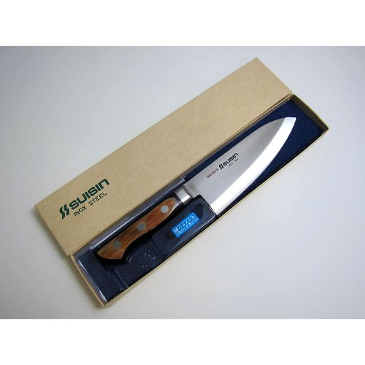 Houcho.com Suisin Inox Western-Style Knife Series, Genuine Sakai-Manufactured, Inox Steel 6.5" (165mm) Deba Knife