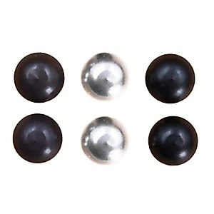 Commercial Electric Lamp Cap Nuts Tapped 832-38in Diameter, 6 Assorted, Matte Black, Oil Rubbed Bronze and Chrome