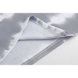 VENTELAN Womens Pajamas Tie Dye Printed Striped Tank and Shorts Set Soft PJS Sleepwear Loungewear Grey Tie Dye XX-Large