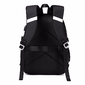 Teecho Girl School Backpack Cute Backpack Set for Women Fashion Bookbag with Pen case and Lunch Bag Black