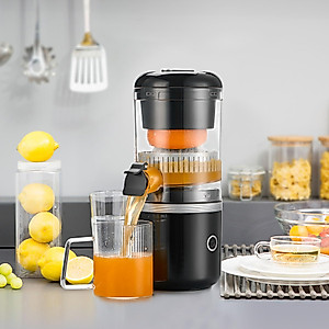 Eletric Citrus Juicer Machine, Orange Juicer Squeezer Rechargeable with USB Cable,Portable Juicer, Black…