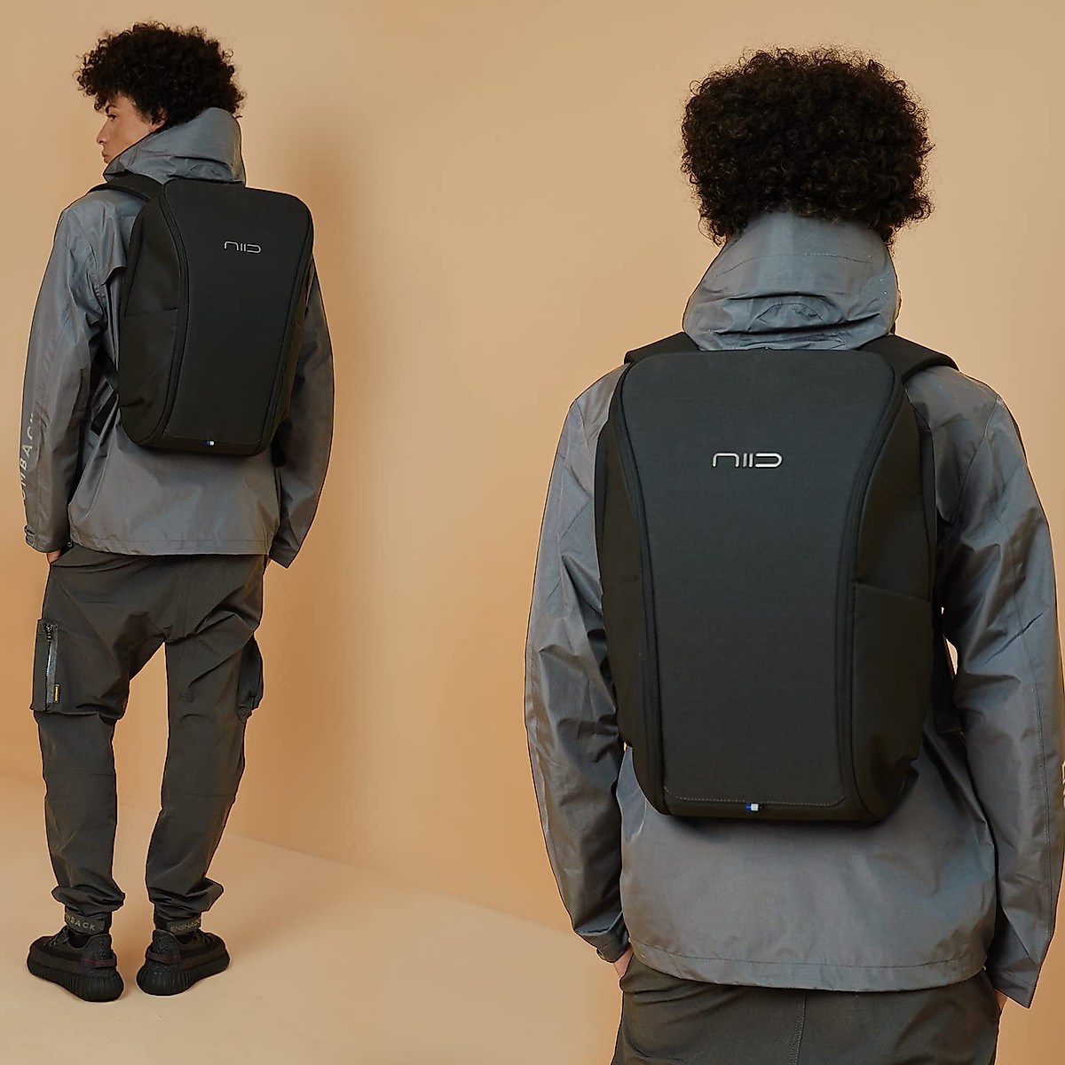 NIID Decode Men's Tech Backpack Large-capacity Shoulder Bag Camera Backpack Laptop Backpack for 15" MacBook Pro