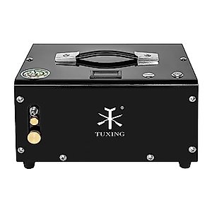 TUXING 4500Psi PCP Air Compressor,PCP Rifle/Pistol and Paintball Tank Air Pump, Powered by 12V Car DC or Home 110V AC with Power Converter and Built-in Water Oil Filter