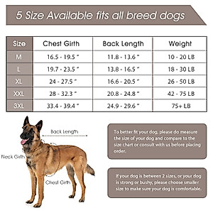 Jiupety Dog Recovery Suit Adjustable, Dog Bodysuit for Abdominal Wound After Surgery, Substitute E-Collar, 3XL Size, Anti-Licking Surgical Dog Onesies, Camo.