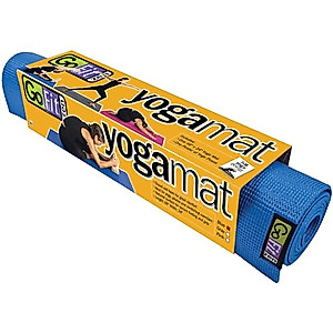 Gofit GFYOGA GF Yoga Mat w/Yoga Position Poster, Blue