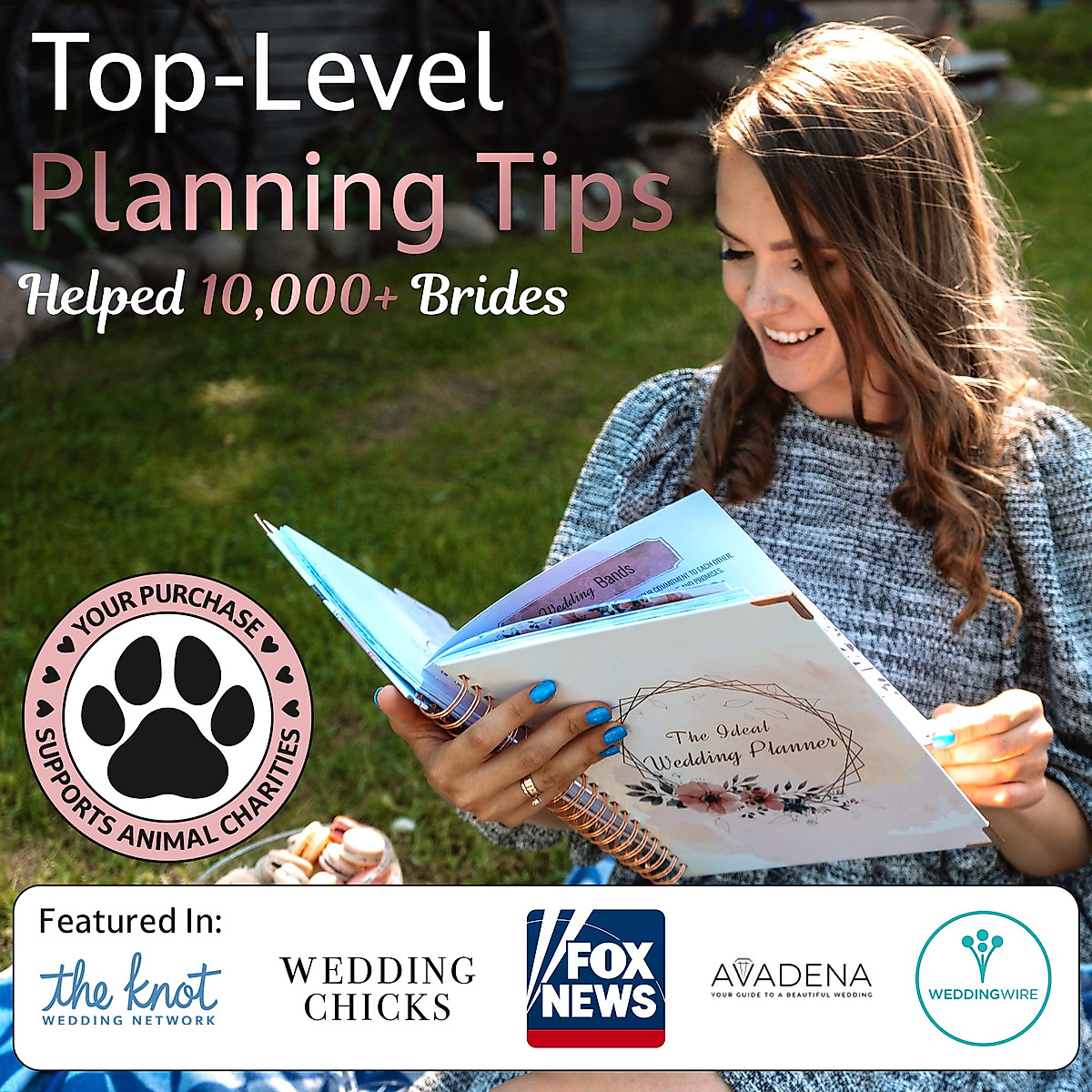 Wedding Planner Book Rose Gold - Ideal Bridal Planning Journal Set with Checklists, Undated Calendar, Accessories, Luxury Box & Online Tools - Perfect Future Mrs Gifts