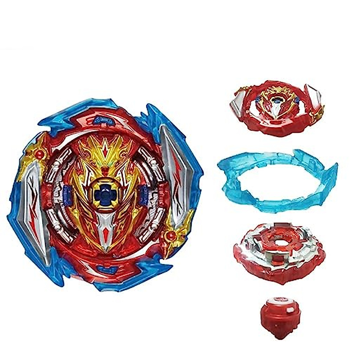 B-173 Infinite Achilles 1-Piece Sparking Launcher, Bey Battle Burst Battling Tops with Launchers Set, Burst quadrive Gyros for Boys Kids Birthday Party Idea Gift