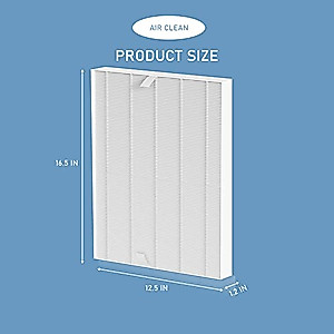 115115 True HEPA Replacement Filter A Compatible with Winix PlasmaWave 5300-2, C535, P300, 6300-2, 5300, 9000 Air Purifier, Compare to Part # 115115, 4 Pack HEPA Filter Only