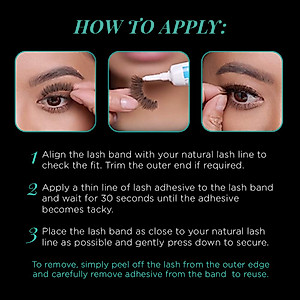 Ardell Natural Lashes False Eyelashes 134 Black (4 pack)