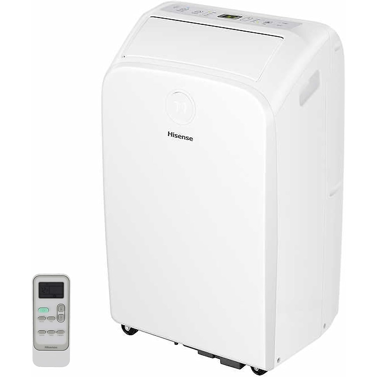 Hisense Smart SACC 8,000 BTU Dual Hose Portable Air Conditioner with Heat Pump, 4-modes (Cool, Heat, Fan, Dehumidifier) WiFi, Remote, Up to 550 sq. ft., AP55023HR1GD White - (Renewed)