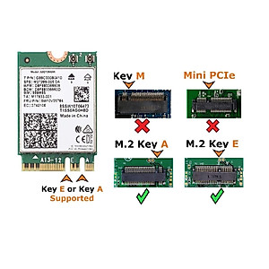 HighZer0 Electronics AX210 WiFi 6E Card | Tri-Band 2.4/5/6 GHz Wi-Fi | Up to 2.4 Gbps | M.2 WiFi Card for PC | No vPro | Supports Bluetooth 5.3 & Intel, AMD, Windows 10/11, Linux | AX210NGW (AX210)