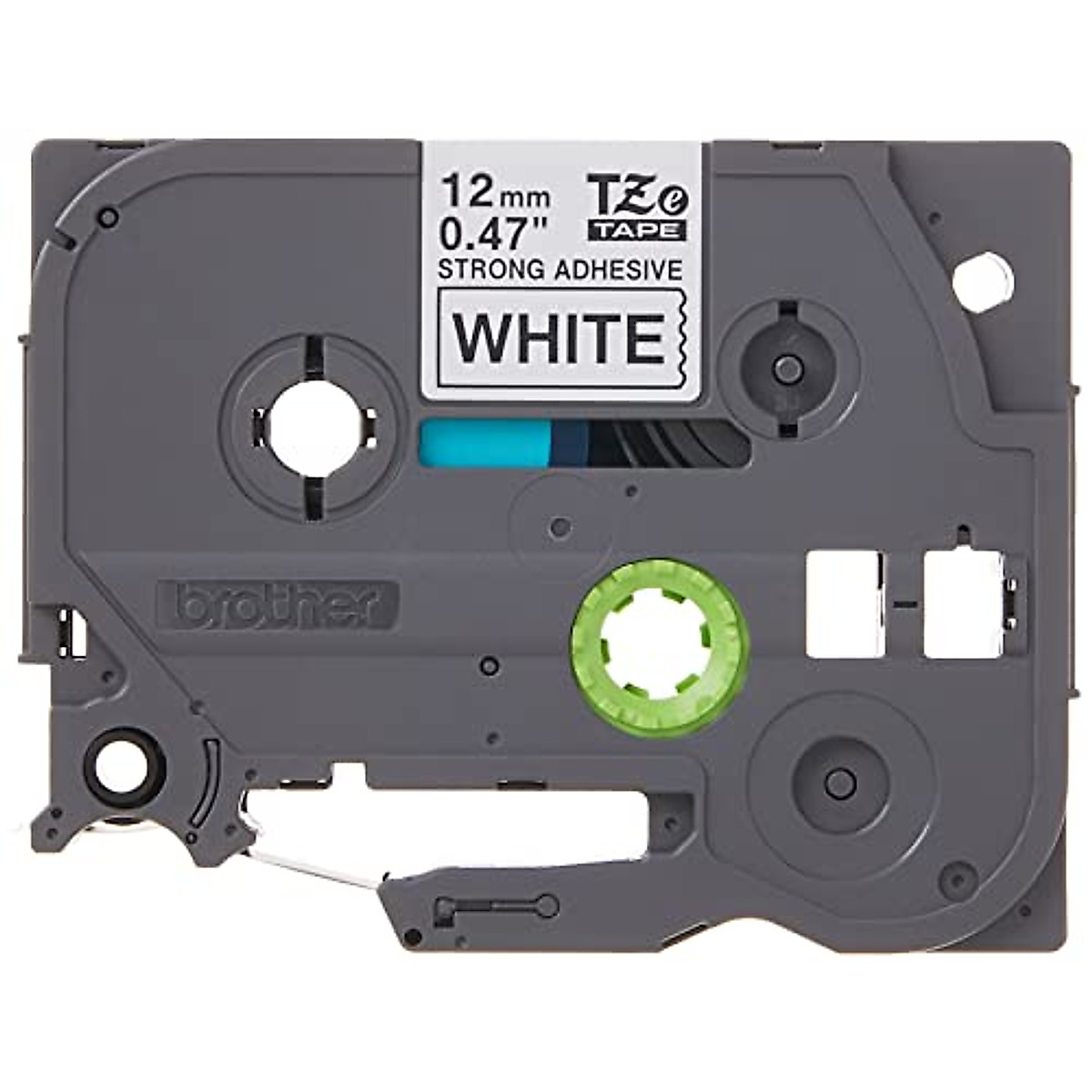 Brother Genuine P-touch TZE-S231 Label Tape, 1/2" (0.47") Extra Strength Adhesive Laminated P-touch Tape, Black on White, Laminated for Indoor or Outdoor Use, Water Resistant, 26.2 Feet (8M), Single-Pack