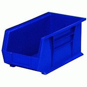 Akro-Mils 30240 Blue - Akro-Mils 30-240 Bin, Blue, 14"L x 6-9/16"W x 6-3/4"H