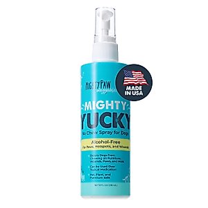 Mighty Paw Waggables Yucky No Chew Spray for Dog (Made in The USA) | Bitter Apple Sprayer for Pets to Stop Chewing. Dog Repellent Spray for Furniture. Anti Chew Sprayer Pets. (8 oz)