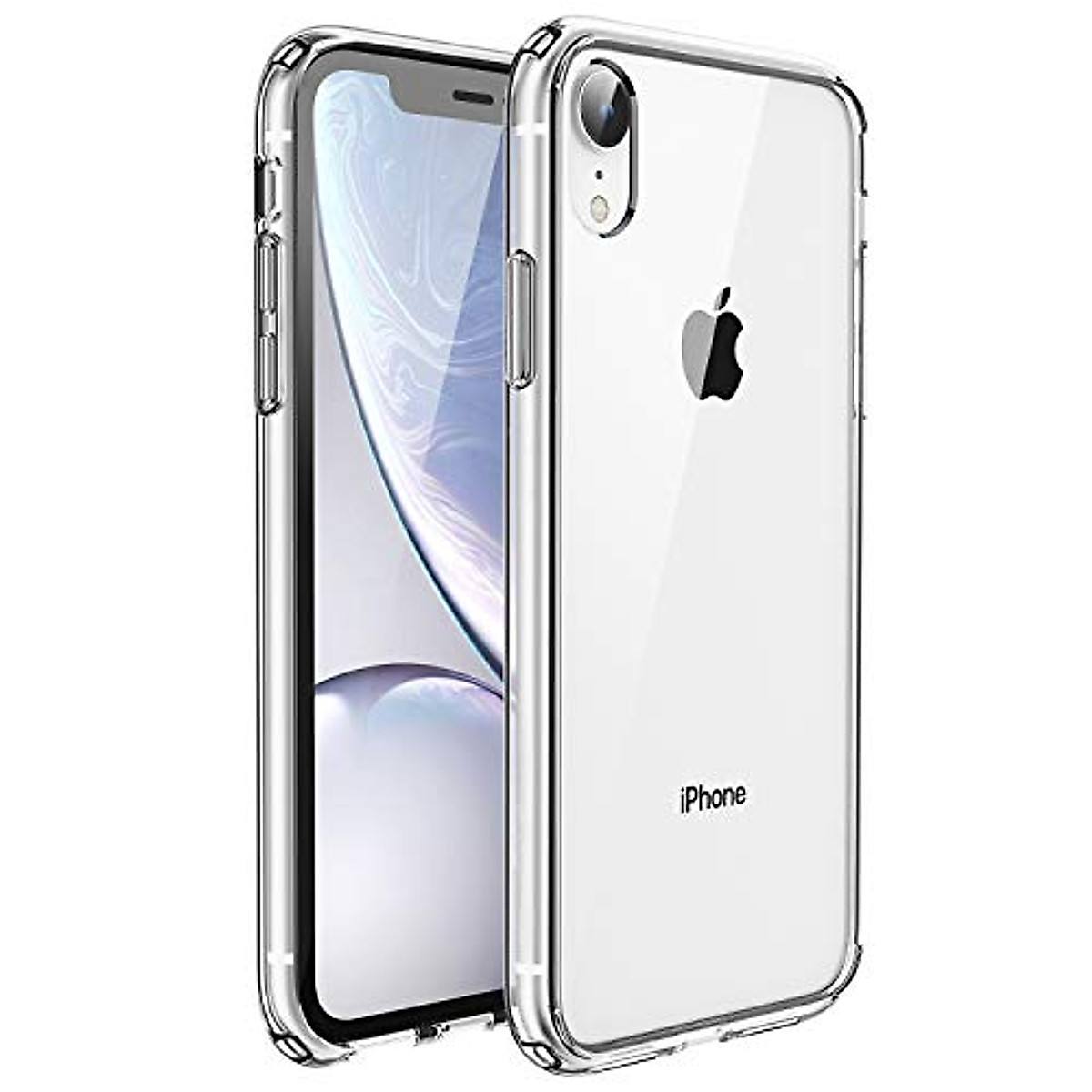 UNBREAKcable Phone Case for iPhone XR 6.1 Inch - [Anti-Yellow & Anti-Scratch] Ultra Clear Shockproof Hard PC Back & Soft TPU Bumper Protective Case for iPhone XR - Transparent