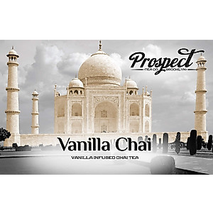 Prospect Tea Co. Caffeinated Vanilla Chai Tea Pods Compatible with K Cup Brewers Including 2.0, 40 Count