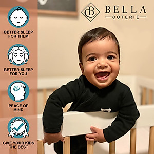 Bella Coterie Luxury Bamboo Crib Sheet | Organically Grown | Ultra Soft | Cooling for Better Sleep | Deep Pocket Fitted Sheet for Crib & Toddler Mattress | Viscose Made from Bamboo [Sea Glass]