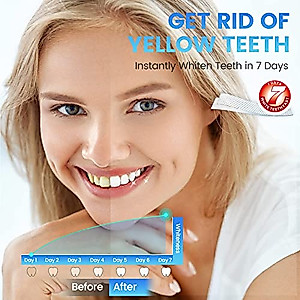 Teeth Whitening Strips for Teeth Sensitive, 28 Whitening Strips Effective Teeth Whiting Strips Reduced Sensitivity White-Strips, Helps Remove Smoking/Coffee/Soda/Wine Stain (14 Treatments)
