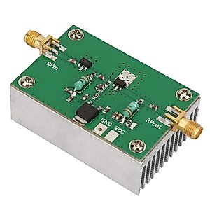 1-512MHz 1.6W Wideband Low Power RF Amplifier Broadband RF Low Power Amplifier with Heat Sink for Shortwave FM Ham Radio