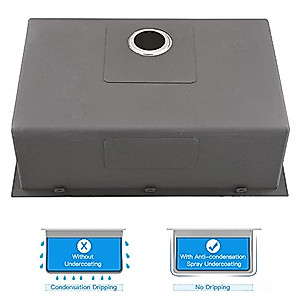 28 Inch Drop In Kitchen Sink Stainless Steel - 28 x 22 inch Drop-in or Topmount Kitchen Sink 16 Gauge Handmade Deep Topmount Kitchen Sink Single Bowl