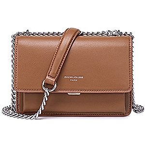 DAVIDJONES Faux Leather Hobo Purse and Wallet set for women Chain Crossbody Shoulder Bags