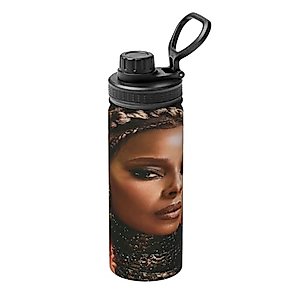 HIKTIEK Mary J Musics Blige Stainless Steel Insulated Tumbler Sports Water Bottle Hot and Cold Travel Cup 18oz