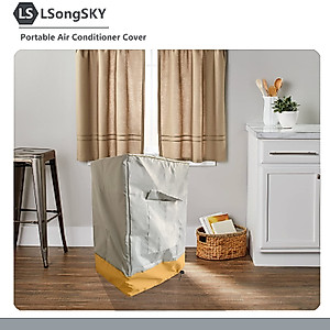 LSongSKY Portable Air Conditioner Cover,Waterproof & Dustproof Cover suitable for Most 5000-14000 BTU Portable Air Conditioners, Anti-Dust Portable Air Conditioner Storage Bags Protection Cover